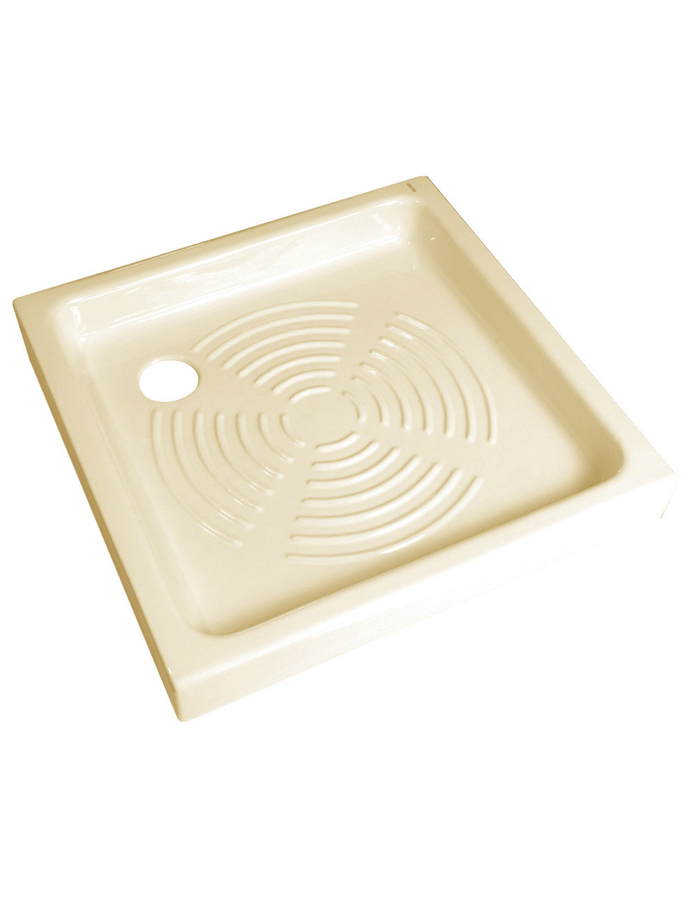CERAMIC SHOWER TRAY BEIGE 80 x 80