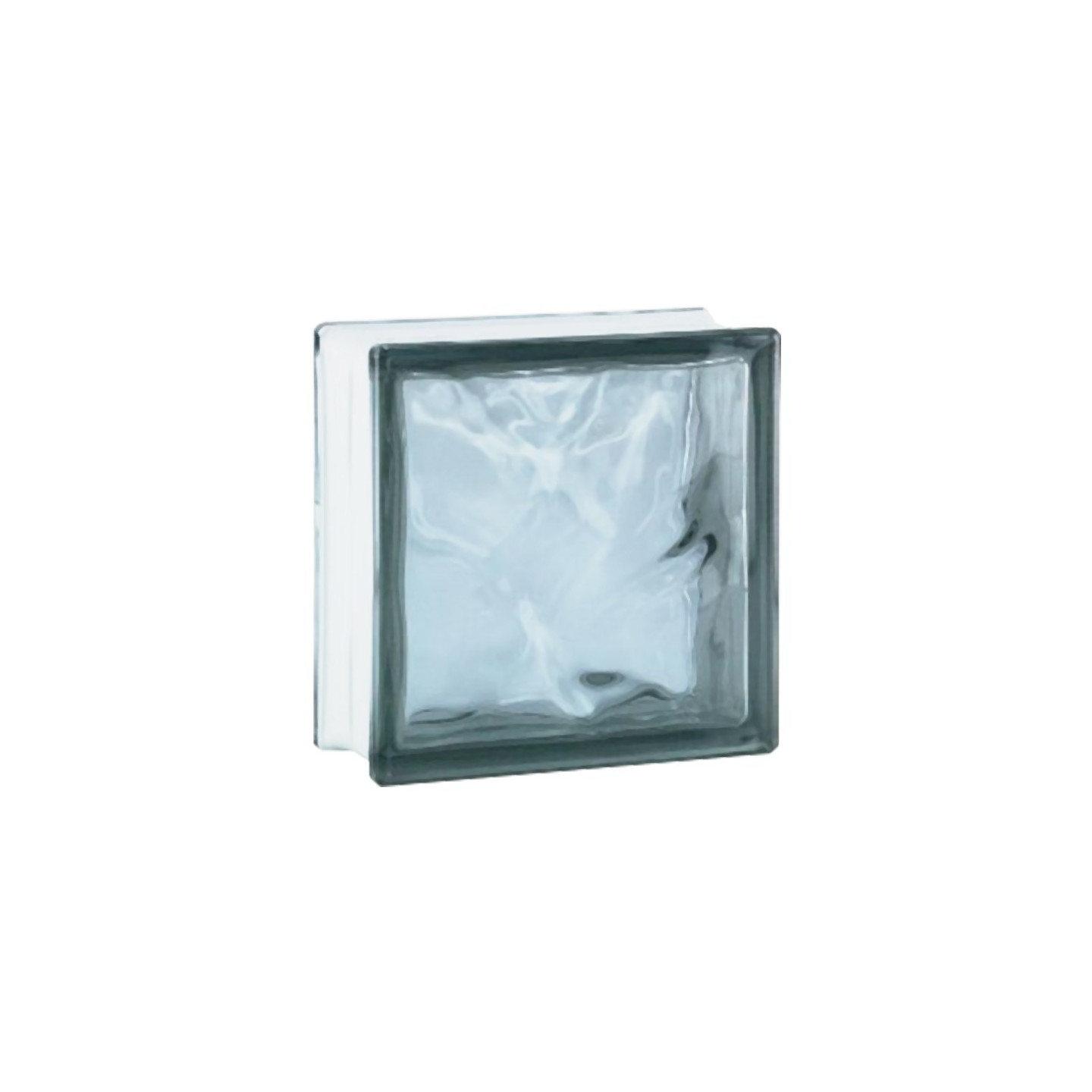 JH011 GLASS BLOCK CLOUDY BLUE 19 X 19 X 8 CM