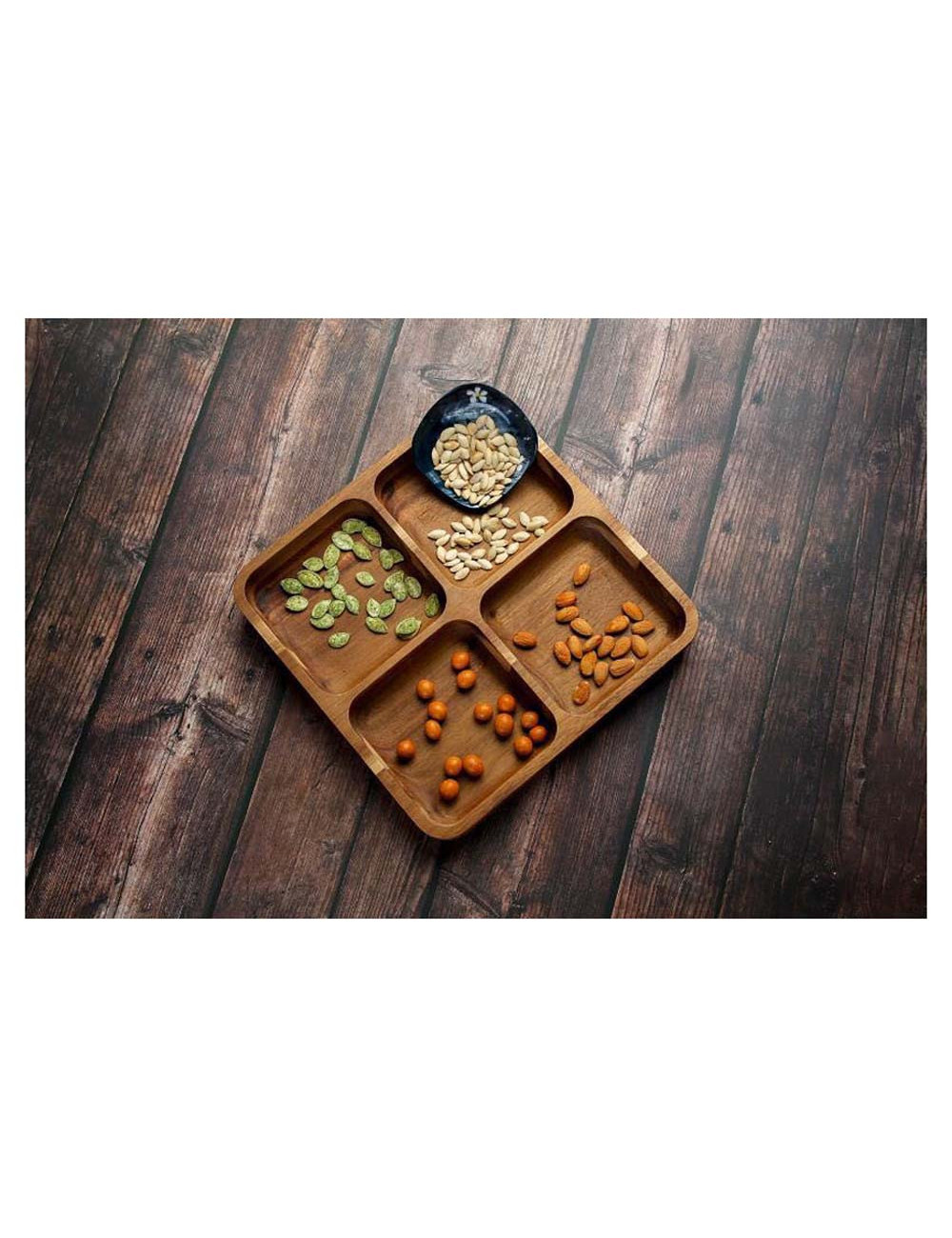 3007 WOODEN NUTS TRAY 25CM