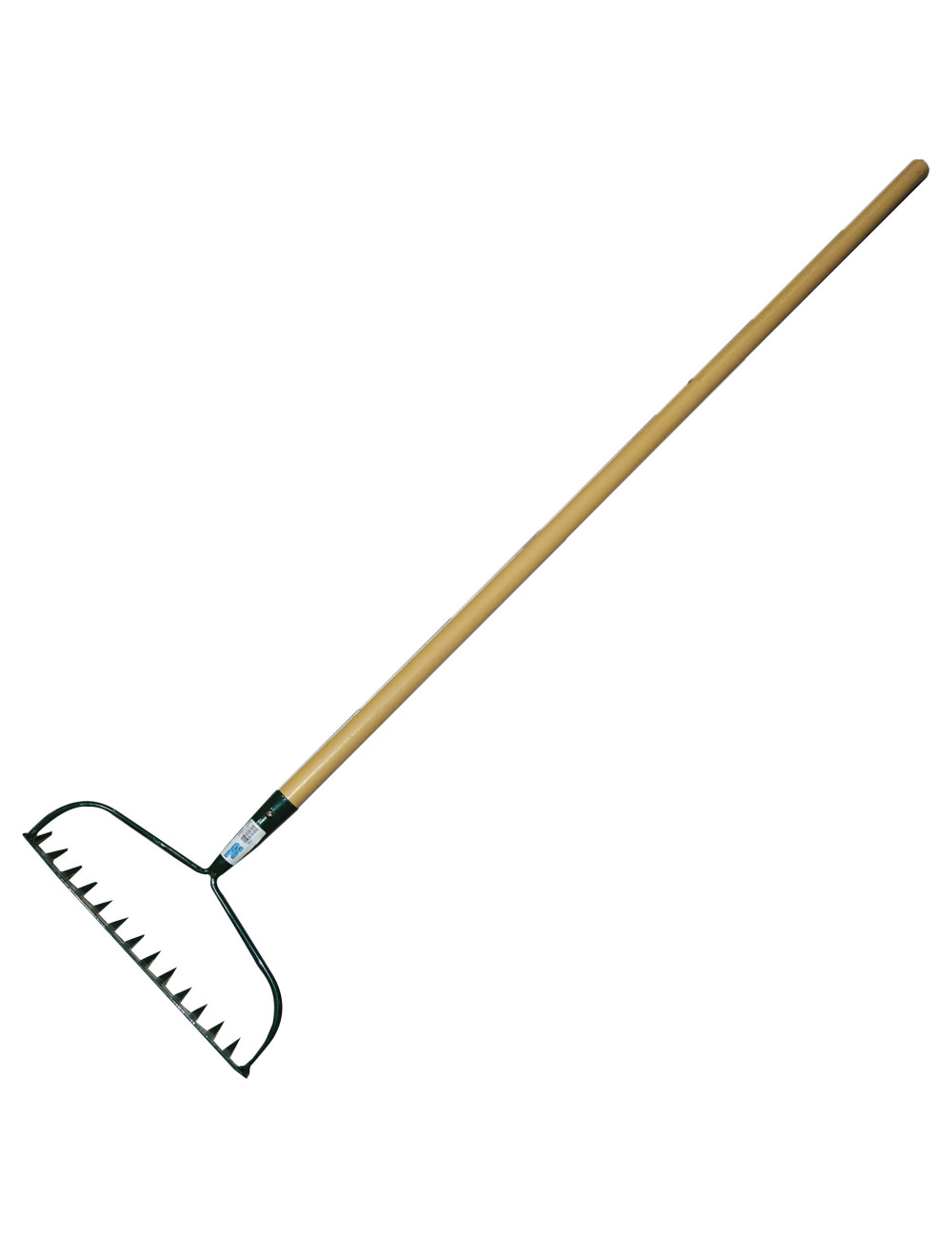 G01 METAL RAKE W/ WOODEN HANDLE 48" x 14T