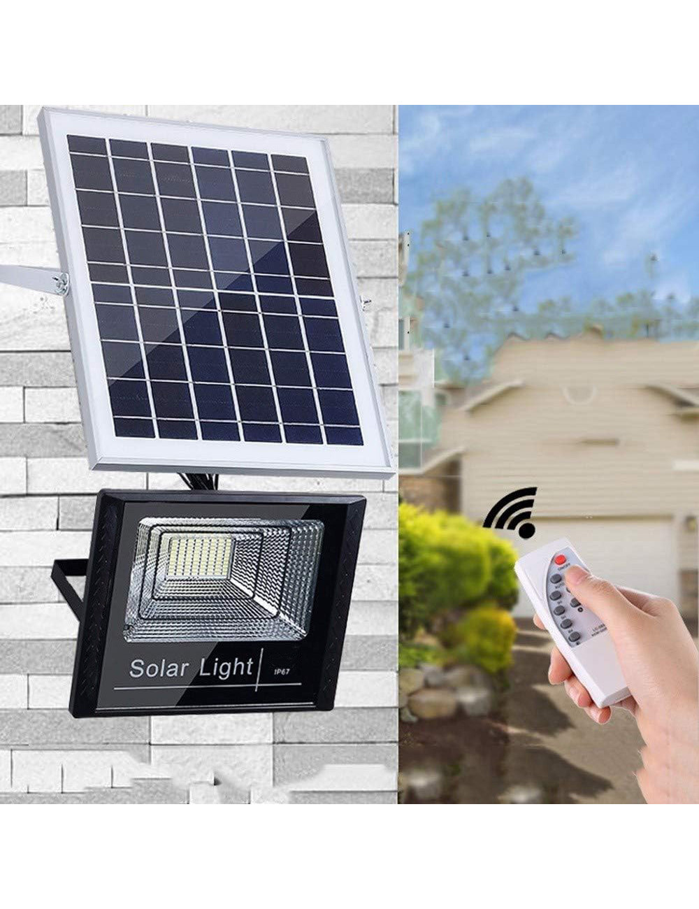 SOLAR GARDEN LIGHT WITH REMOTE CONTROL