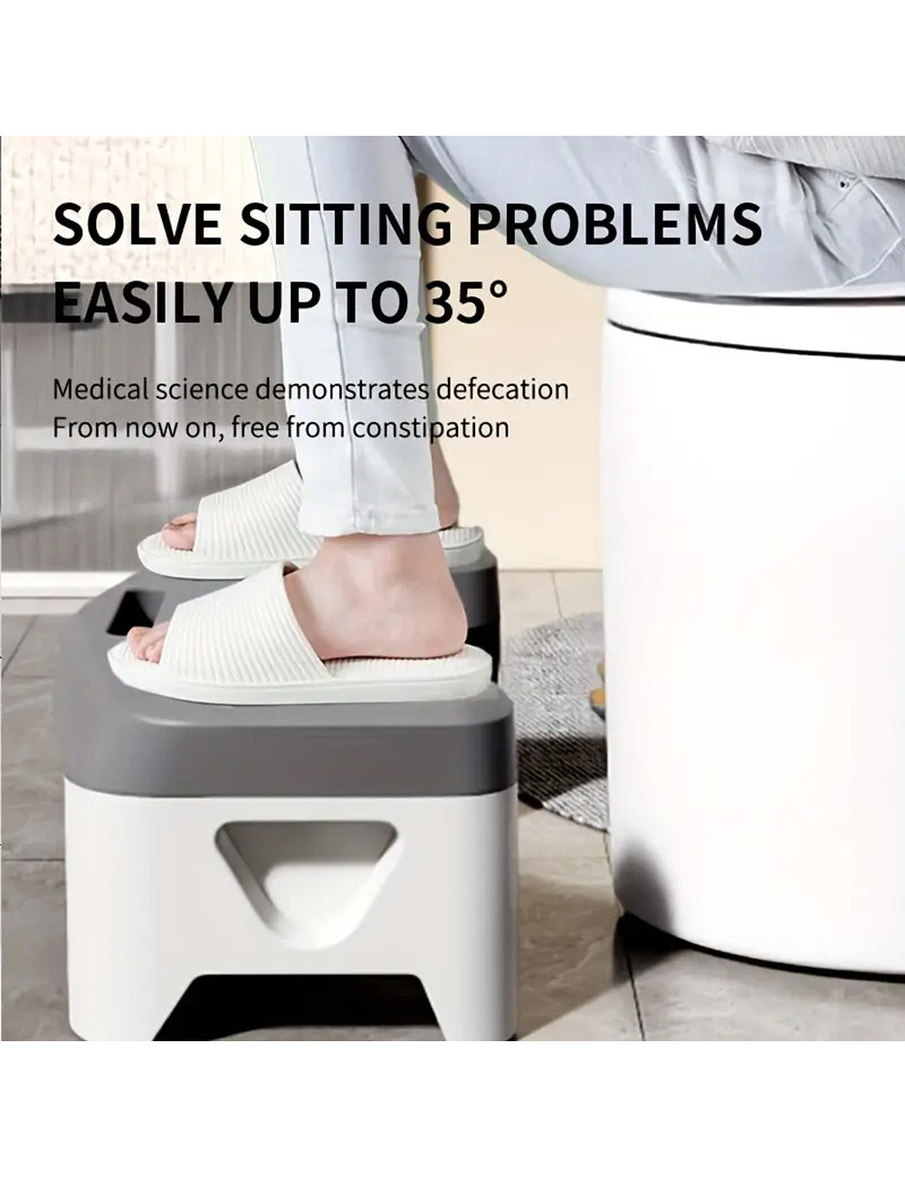 MABALO PLASTIC TOILET SEAT FOOT REST