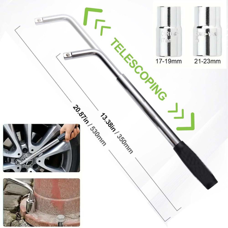 EXTENSION WHEEL MASTER WRENCH SET 17MM TO 23MM