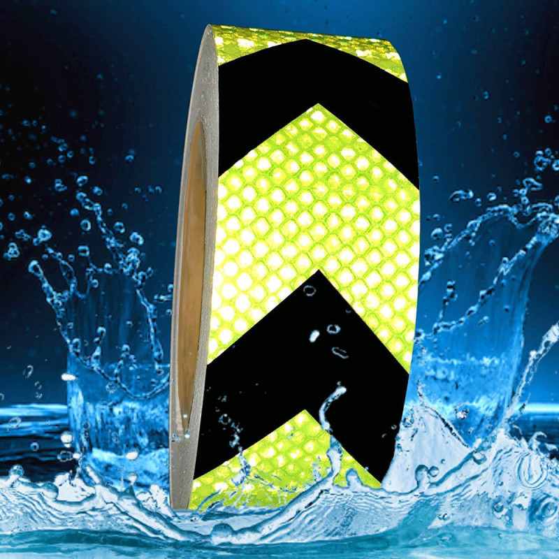 REFLECTING TAPE FLUORESCENT X BLACK 2" x 45 MTR