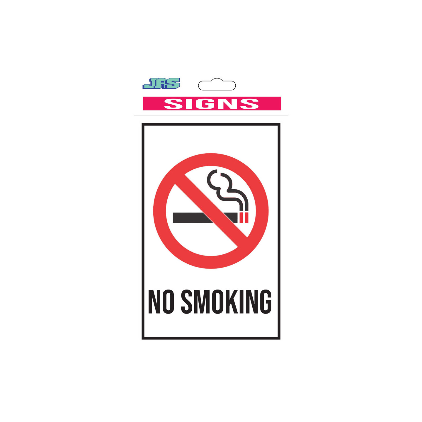 NO SMOKING VERTICAL STCIKER 20 X 30CM