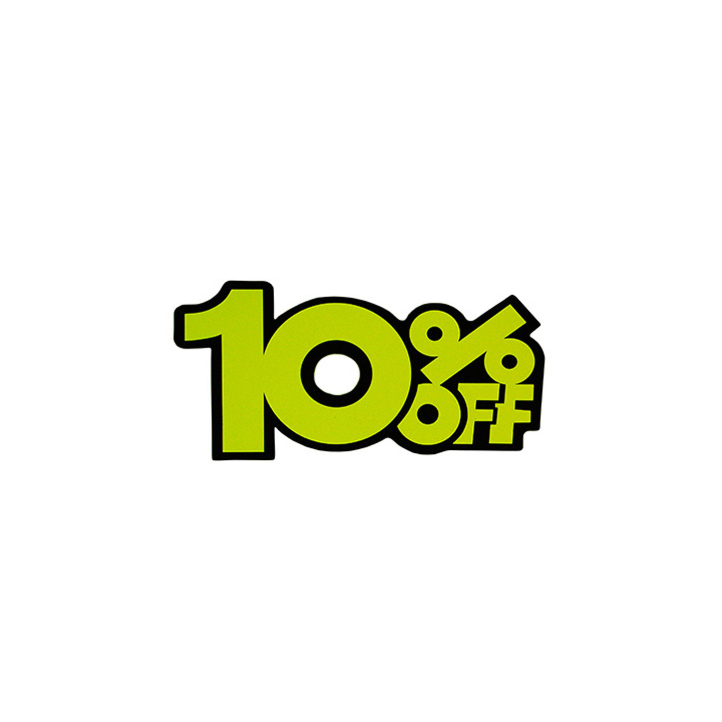 SALE STICKERS 9 X 18CM 10% استيكر تنزيلات