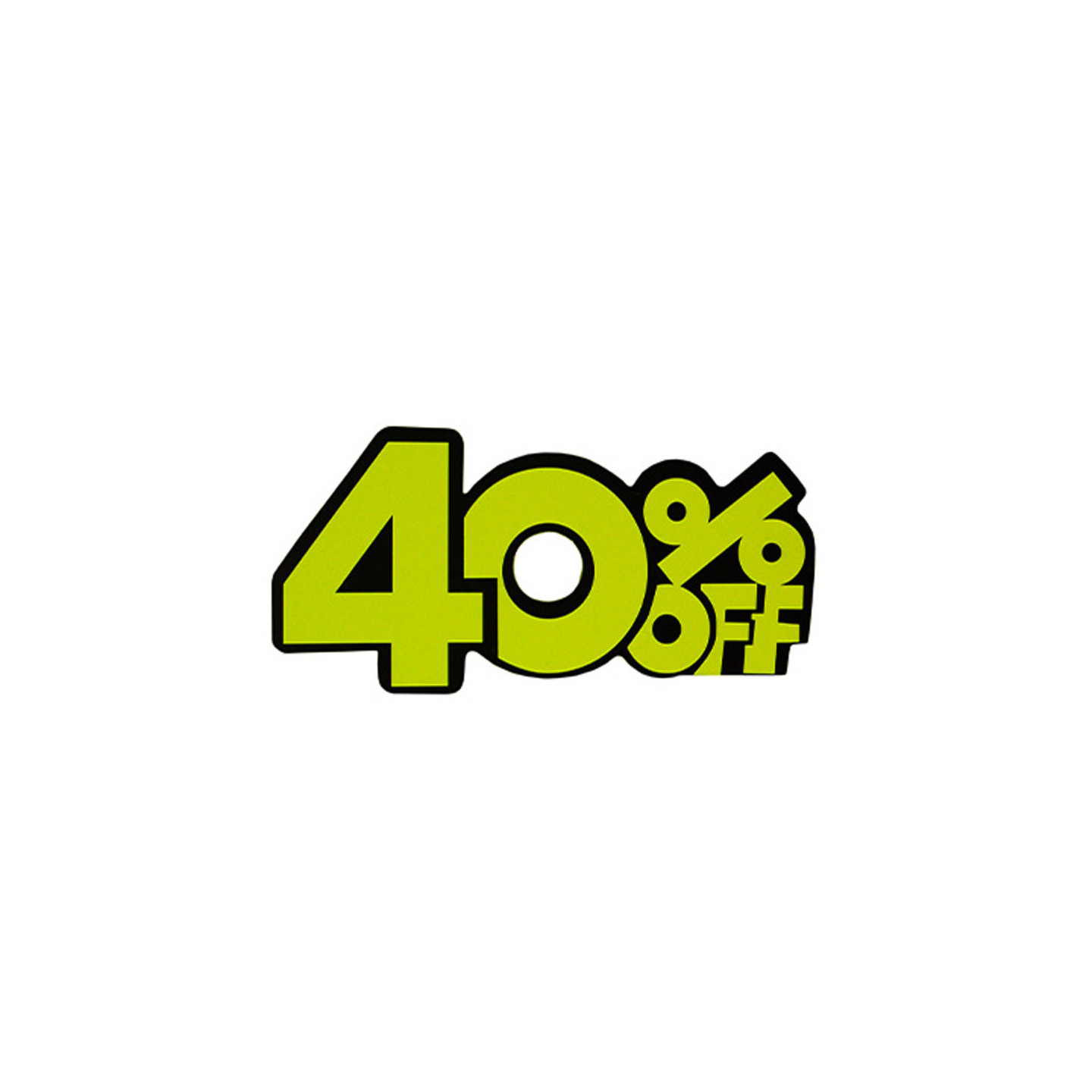 SALE STICKERS 9 X 18CM 40% استيكر تنزيلات