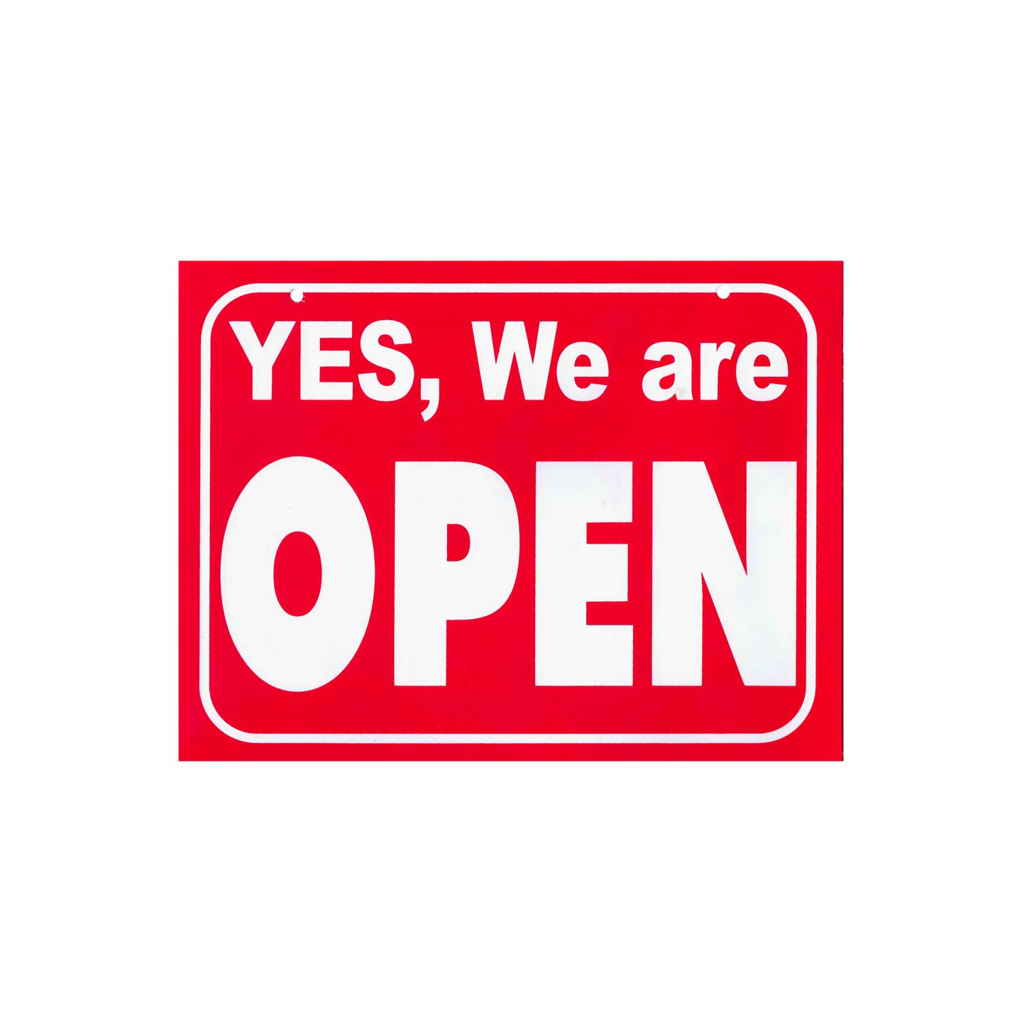 OPEN AND CLOSE STCIKER 21.5 X 28CM استيكر تعليق + مفتوح مع سلسلة