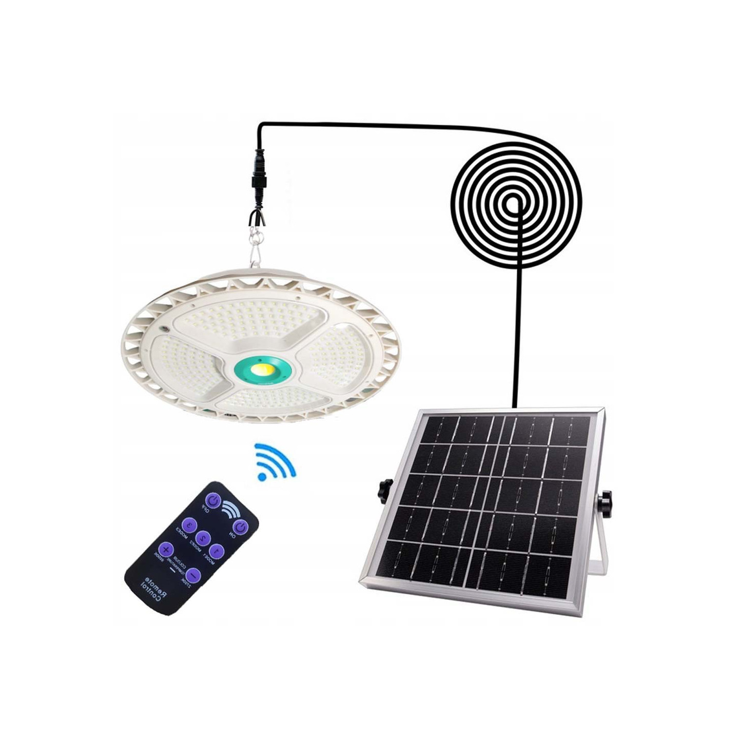 ZB-F236 SOLAR LED FLYING SAUCER LIGHT 400W WITH SOLAR PANEL