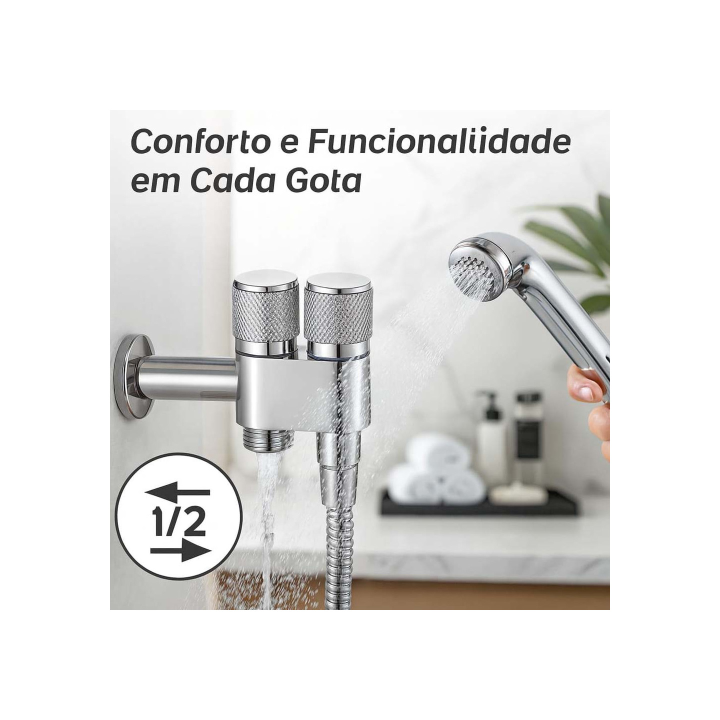 606114C CHROME DUAL VALVE