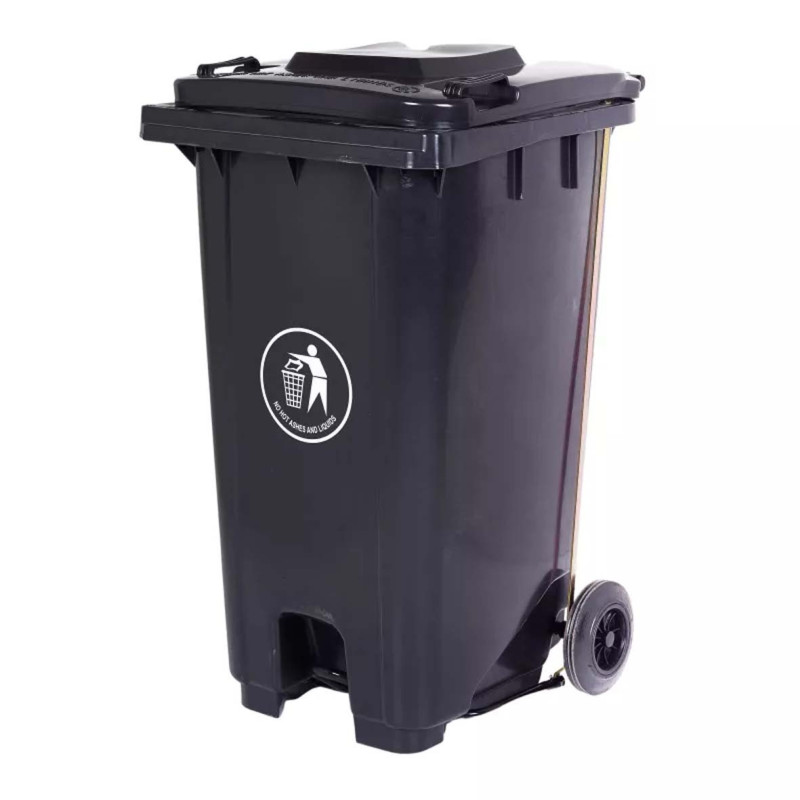 DUSTBIN WITH WHEELS & PEDAL 240 LTRS KU