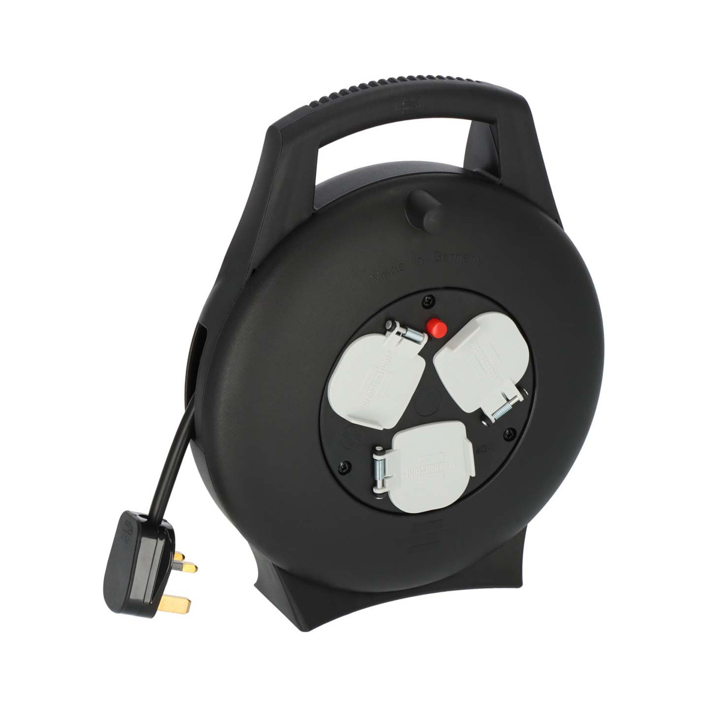 DOMESTIC CABLE REEL 13 AMP x 3 SOCKETS x 10 MTR - GER