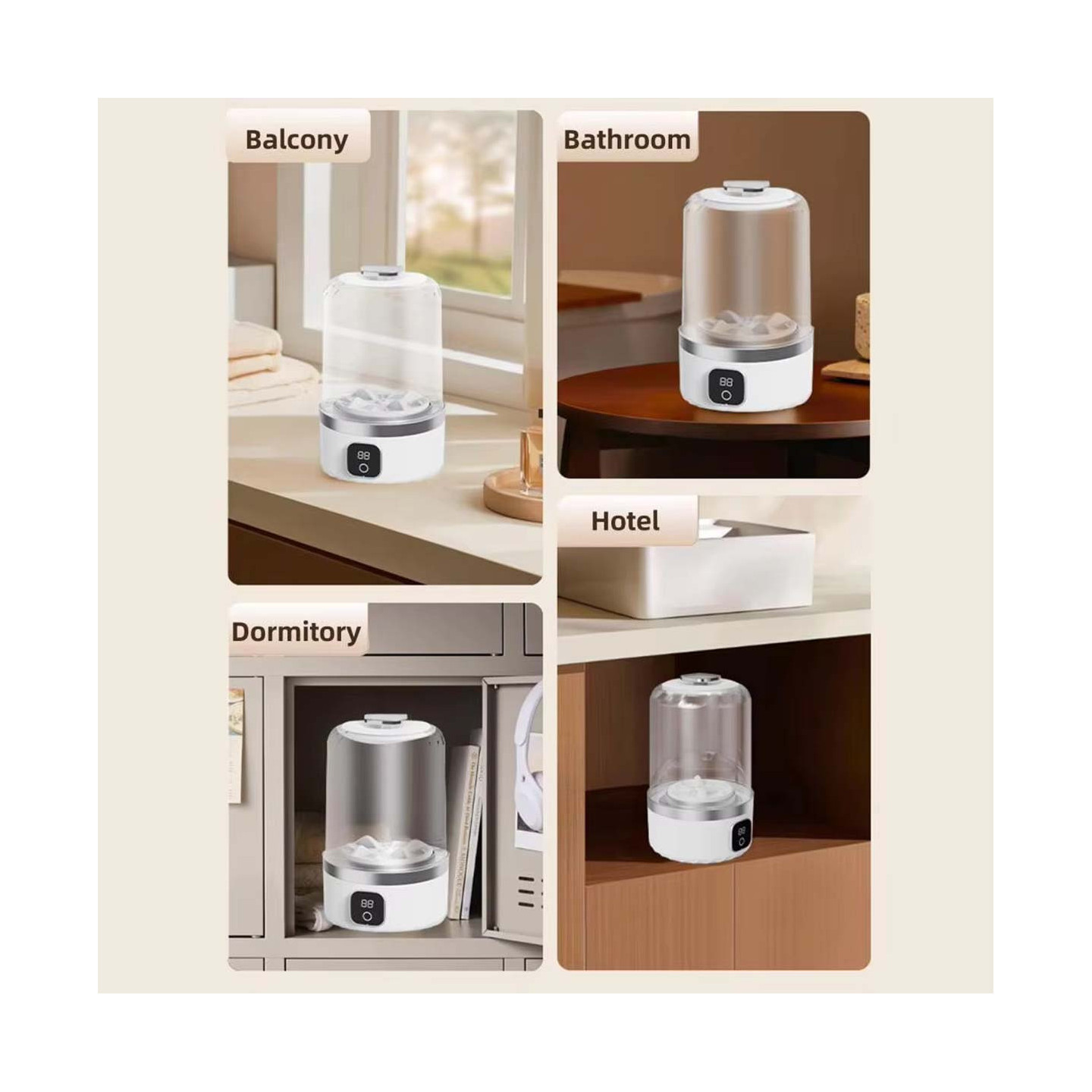 BJ-667 WIRELESS CHARGING MINI WASHING MACHINE