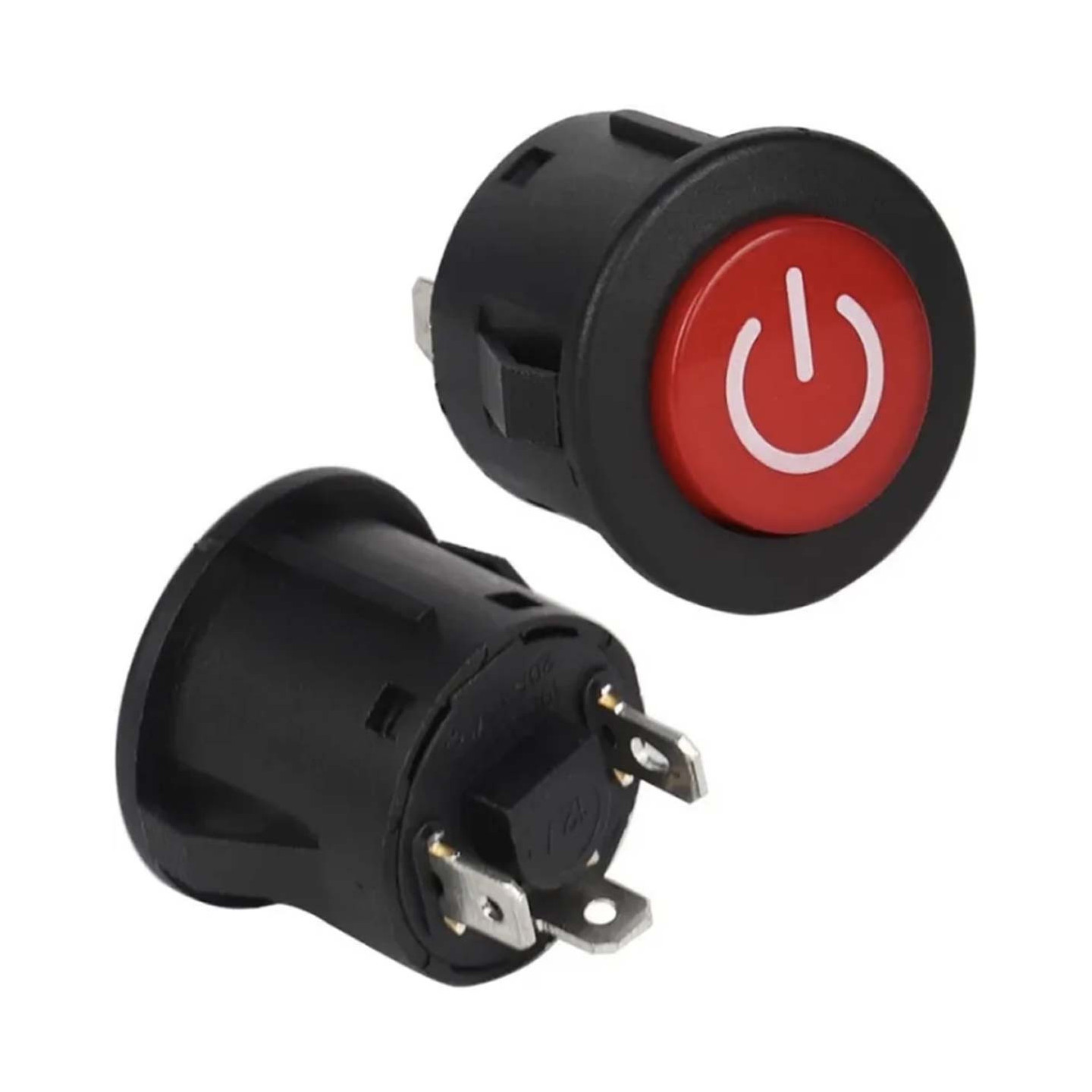 MACHINE SWITCH RED 3 PIN 12V AC10A/DC20A